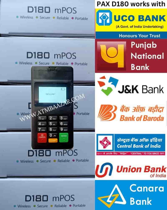 PAX D180 - Micro ATM for Bank CSP (Metal & Plastic Body) – ATMBAAZAR
