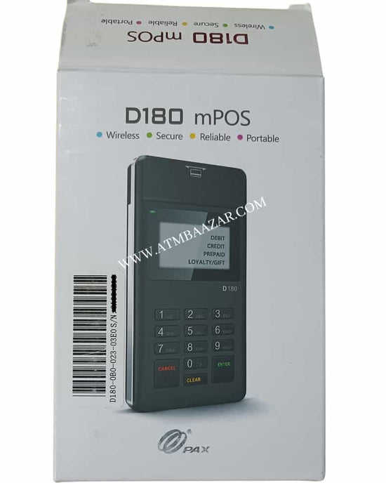 PAX D180 MPOS - Blank Micro ATM Device for Bank CSP (Metal & Plastic B – ATMBAAZAR